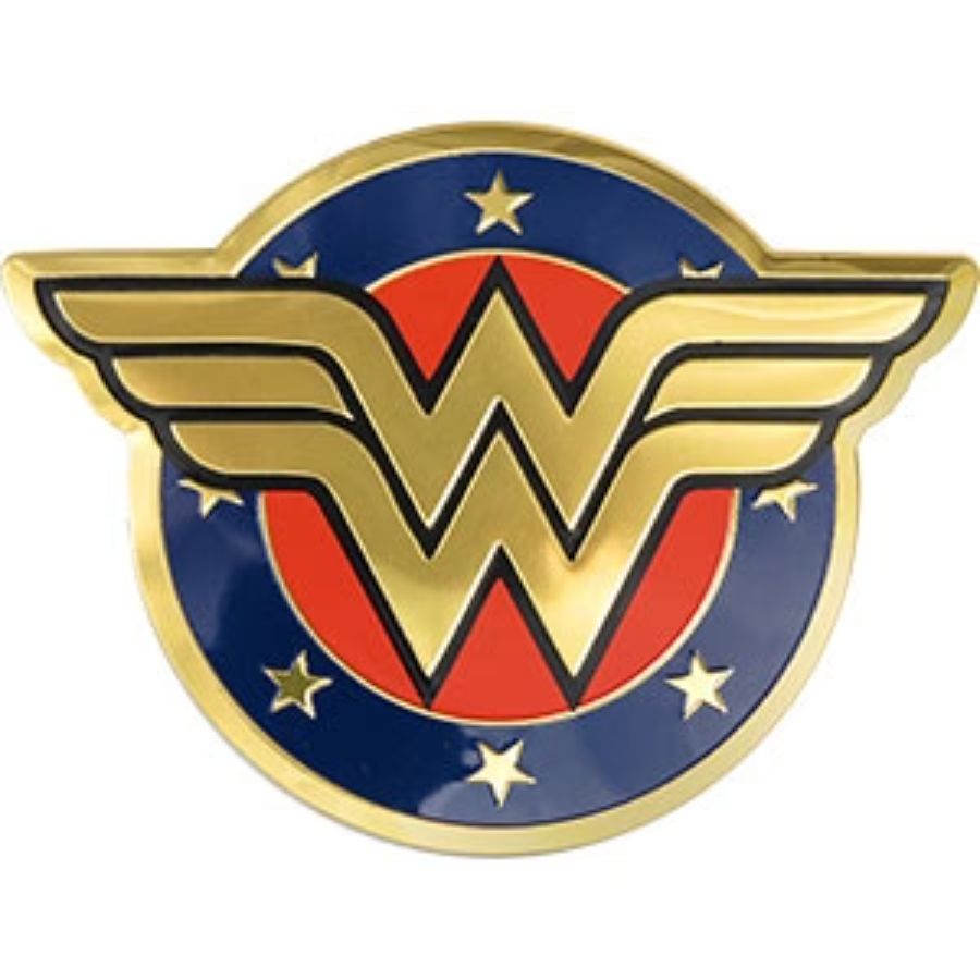 DC Comics Originals Wonder Woman Shield - Foil Metal Sticker at Sticker ...