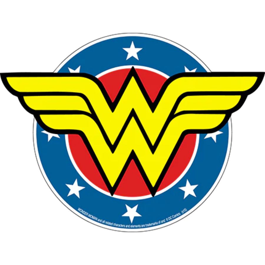 DC Comics Wonder Woman Shield - Vinyl Sticker at Sticker Shoppe