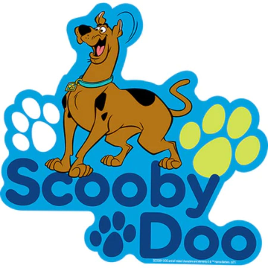 Scooby-Doo Paw Prints - Vinyl Sticker at Sticker Shoppe
