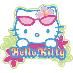 Hello Kitty Beach Break - Vinyl Sticker at Sticker Shoppe