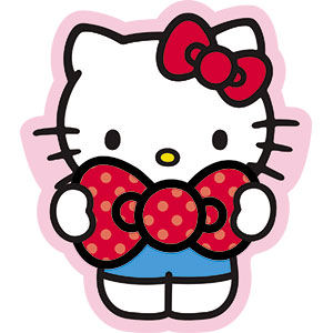 Hello Kitty Bow - Vinyl Sticker at Sticker Shoppe