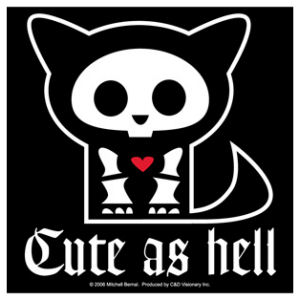 Skelanimals Cute As Hell - Vinyl Sticker at Sticker Shoppe