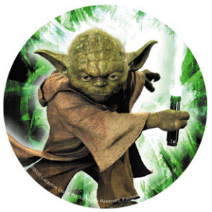 Star Wars Yoda Fighting - Vinyl Sticker at Sticker Shoppe