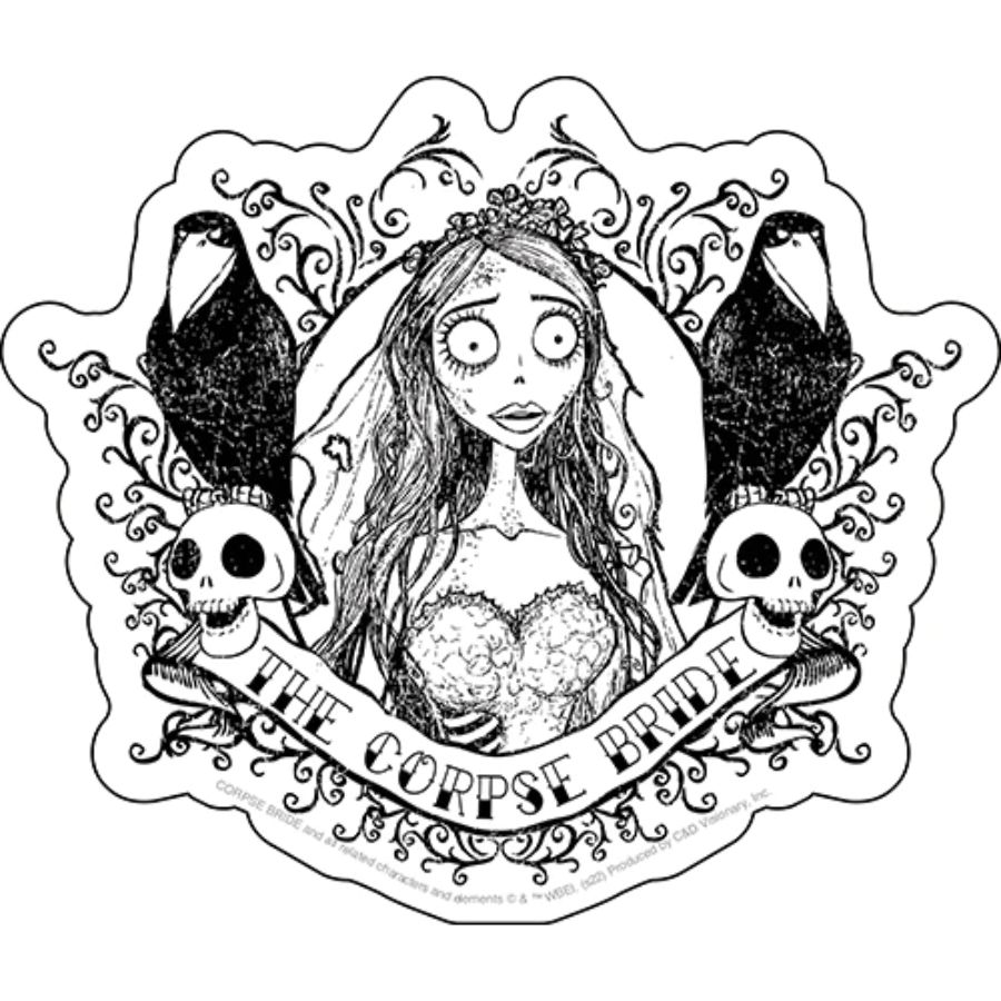 Corpse Bride Tattoo Art - Vinyl Sticker at Sticker Shoppe
