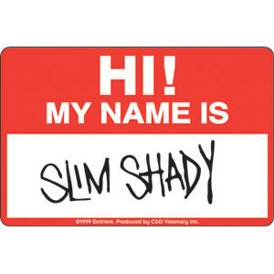 Eminem Decal Sticker New Slim Shady Logo Rap God Bumper