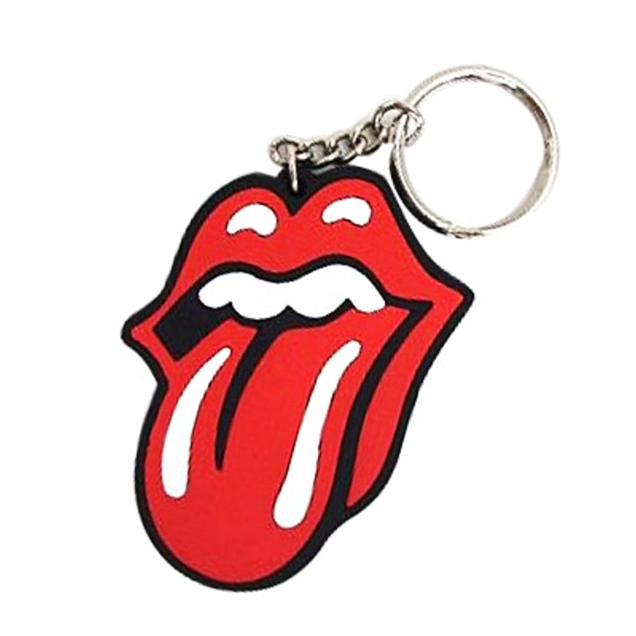 The Rolling Stones Red Tounge - Rubber Key Chain at Sticker Shoppe