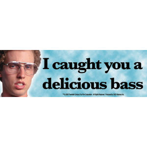 Napoleon Dynamite Delicious Bass - Sticker at Sticker Shoppe