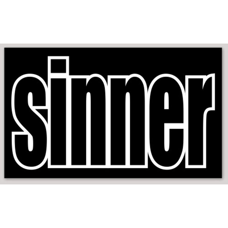 Sinner - Vinyl Sticker at Sticker Shoppe