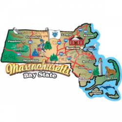 Massachusetts Stickers, Decals & Bumper Stickers