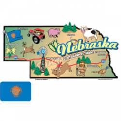 Nebraska Stickers, Decals & Bumper Stickers