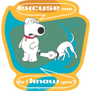 Brian Excuse Me - Sticker at Sticker Shoppe