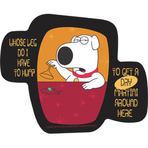 Brian With Martini - Sticker at Sticker Shoppe