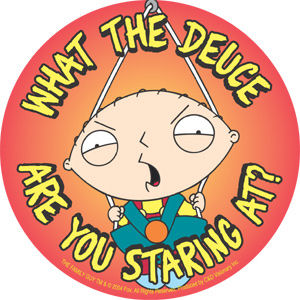 Stewie Staring - Sticker at Sticker Shoppe
