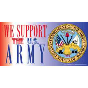 We Support The US Army - Sticker at Sticker Shoppe