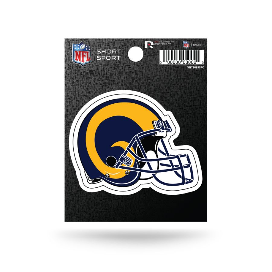 Los Angeles Rams Retro Helmet - Sport Short Decal at Sticker Shoppe