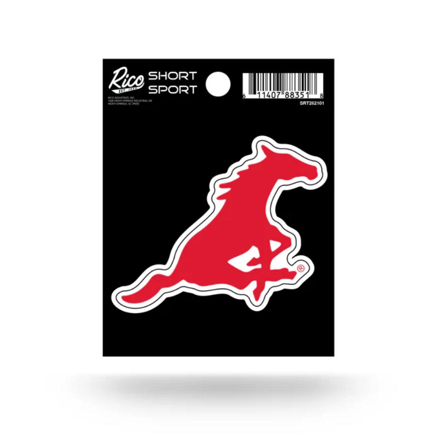 Southern Methodist Mustangs - Sport Short Decal at Sticker Shoppe