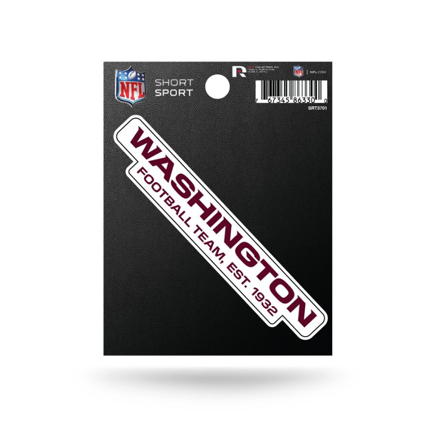 Washington Football Team - Sport Short Decal at Sticker Shoppe