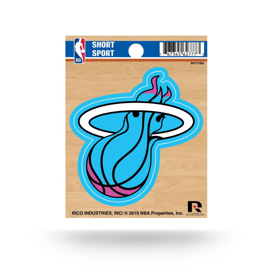 Miami Heat Blue Flame - Sport Short Decal at Sticker Shoppe