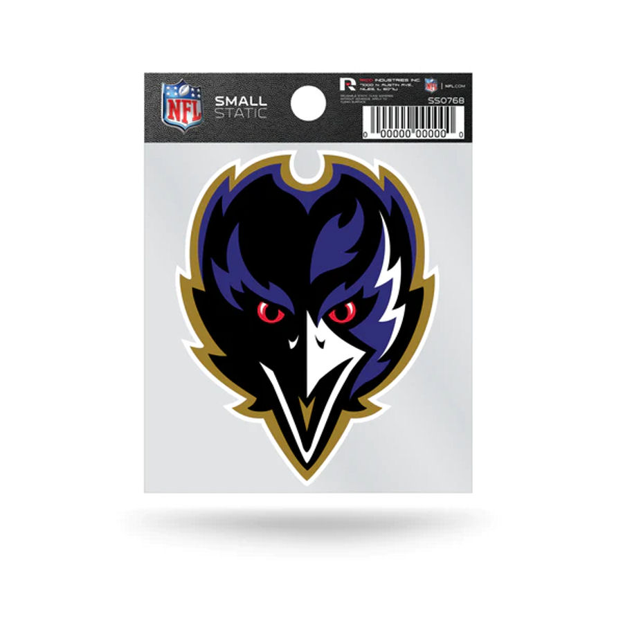 Baltimore Ravens Raven Head Logo - Static Cling at Sticker Shoppe