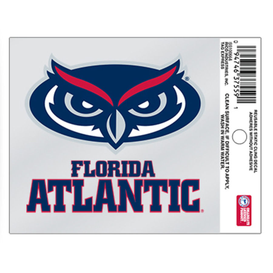 Florida Atlantic University Owls Eyes - Static Cling at Sticker Shoppe