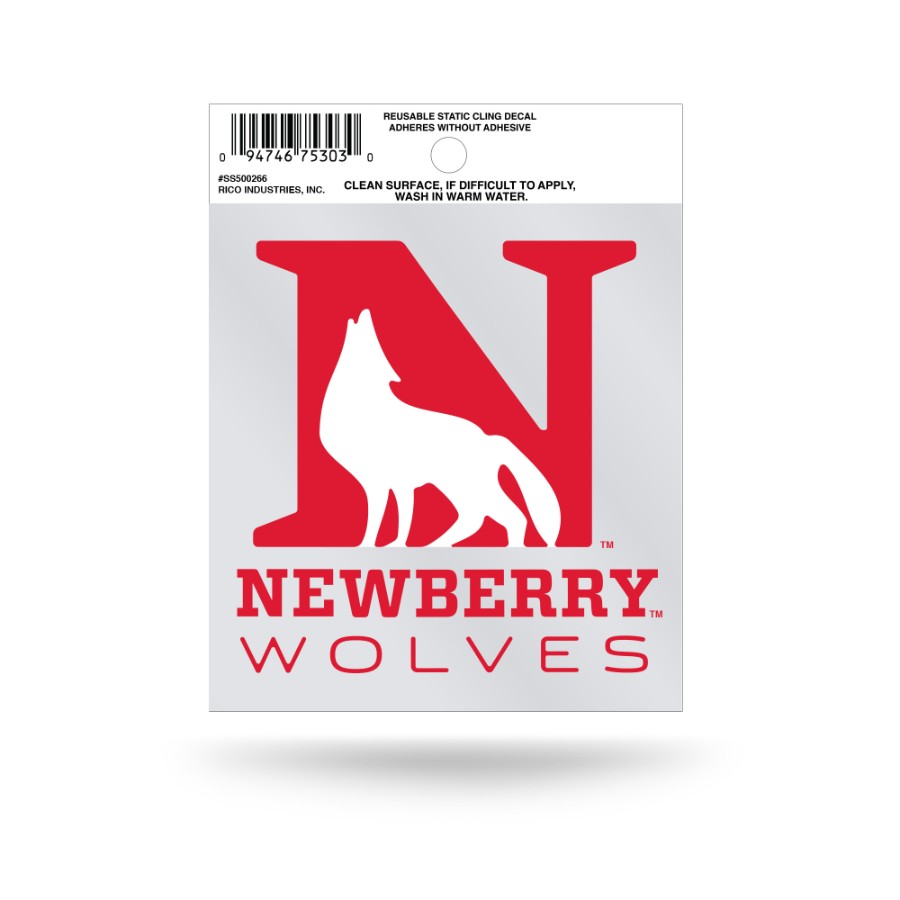 Newberry College Wolves Logo - Static Cling at Sticker Shoppe