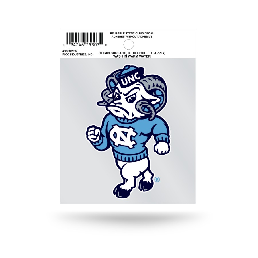 University Of North Carolina Tar Heels Logo - Static Cling at Sticker ...