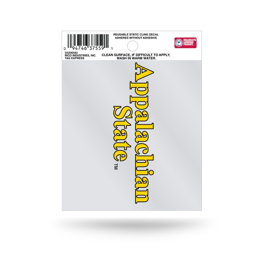 Appalachian State University Mountaineers Script Logo - Static Cling at ...