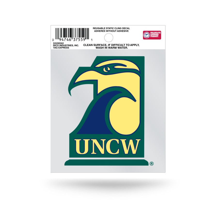 University Of North Carolina Wilmington Seahawks Logo - Static Cling at ...