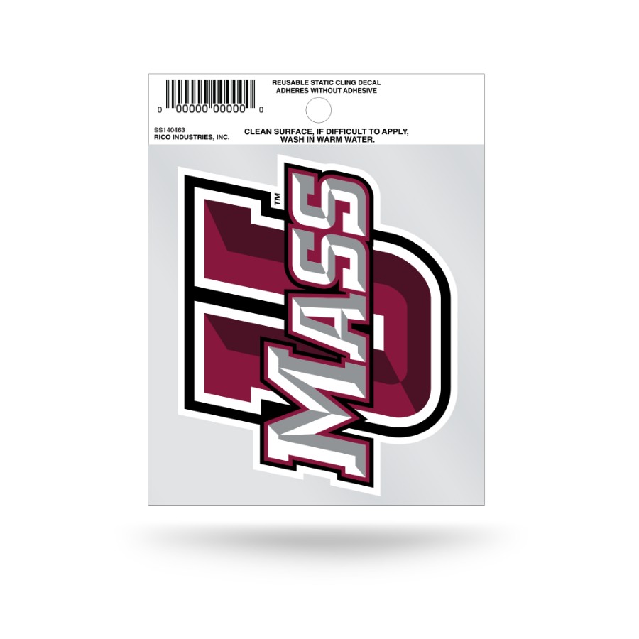 University Of Massachusetts Amherst Minutemen Logo Static Cling At Sticker Shoppe