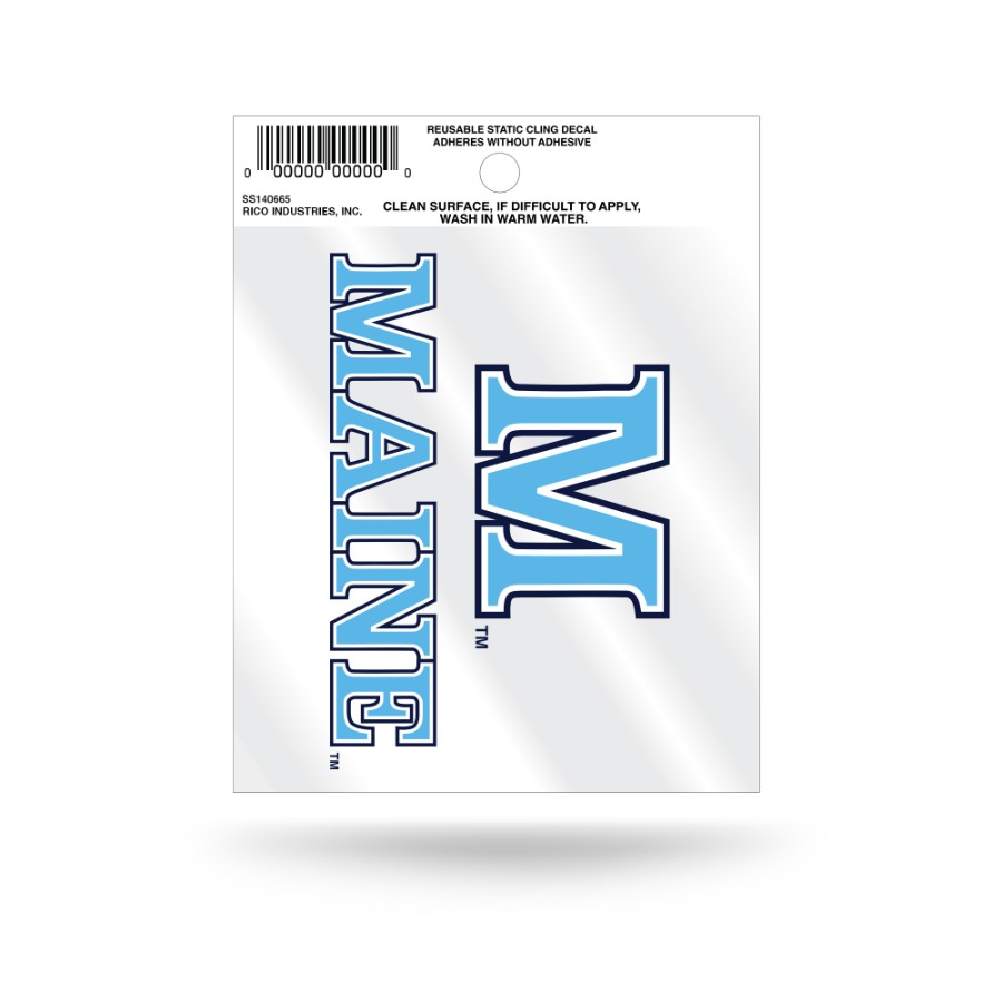 University Of Maine Black Bears Script Logo - Static Cling at Sticker ...