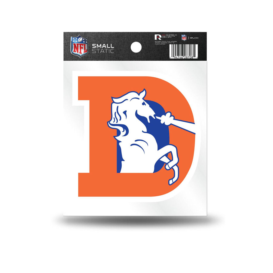 Denver Broncos Retro Logo - Static Cling at Sticker Shoppe