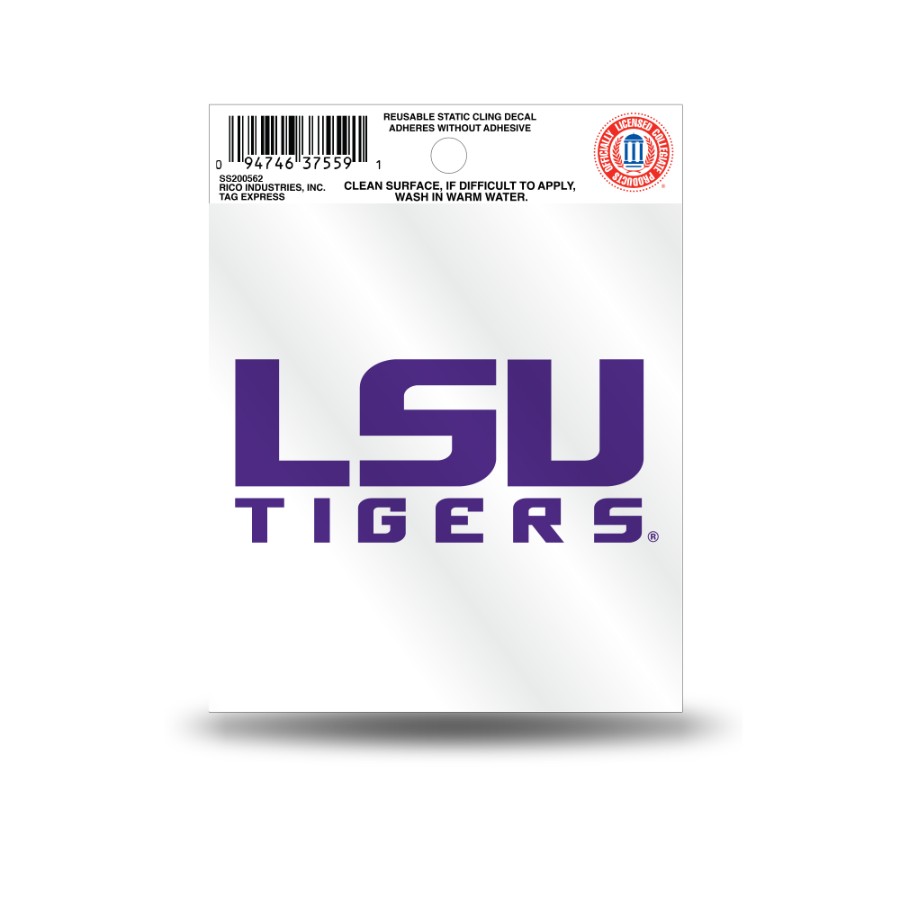 Louisiana State University LSU Tigers Script - Static Cling at Sticker ...