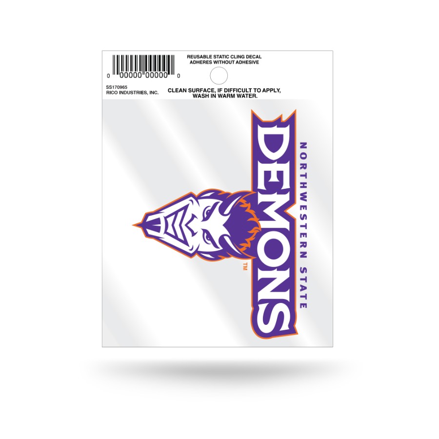 Northwestern State University Demons Script Logo - Static Cling at ...