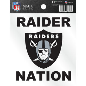 Oakland Raiders Raider Nation - Static Cling at Sticker Shoppe