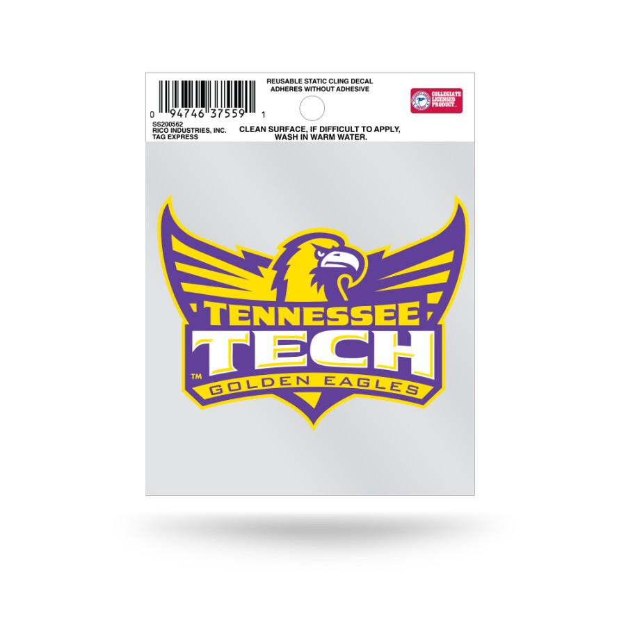 Tennessee Technological University Golden Eagles Logo - Static Cling at ...