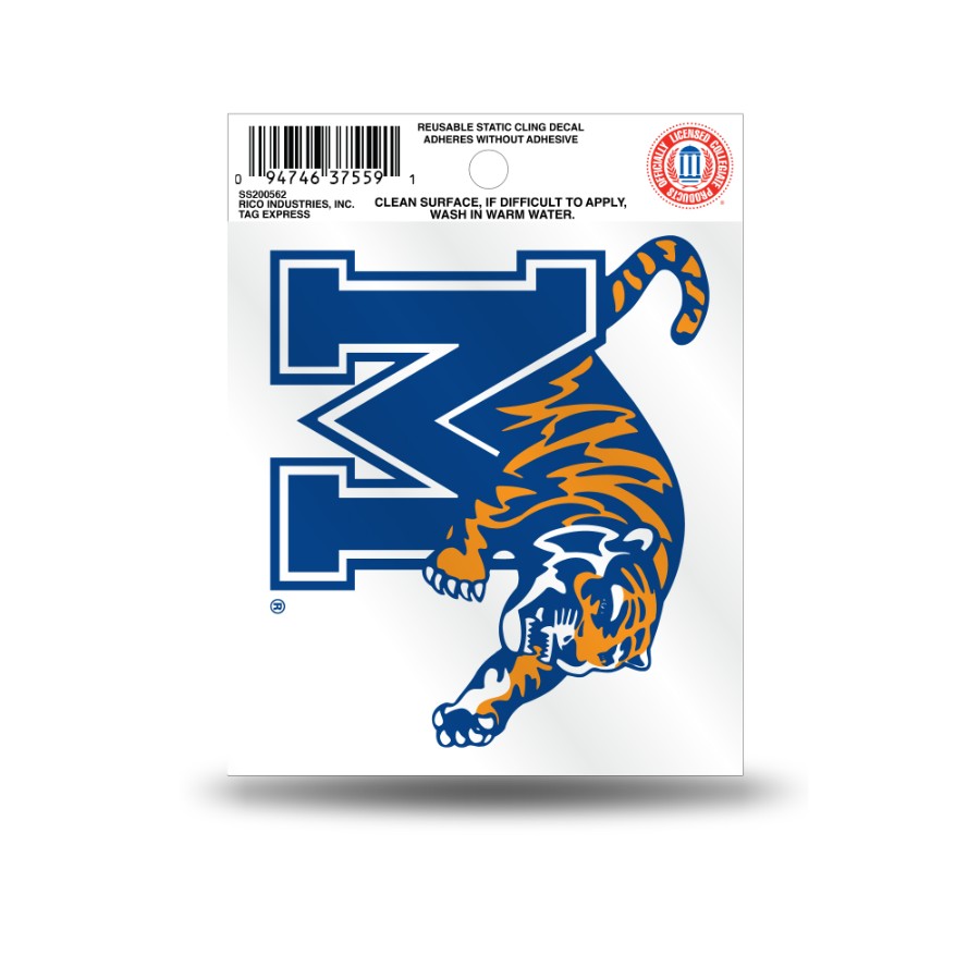University Of Memphis Tigers Logo - Static Cling at Sticker Shoppe