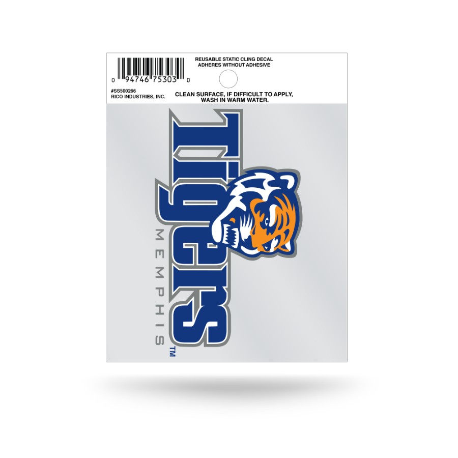 University Of Memphis Tigers Logo - Static Cling at Sticker Shoppe