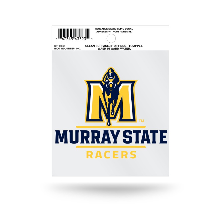 Murray State University Racers Logo - Static Cling at Sticker Shoppe