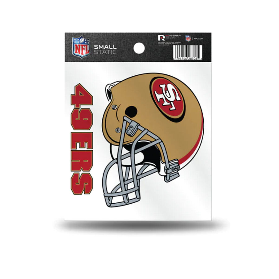 San Francisco 49ers Helmet - Static Cling at Sticker Shoppe