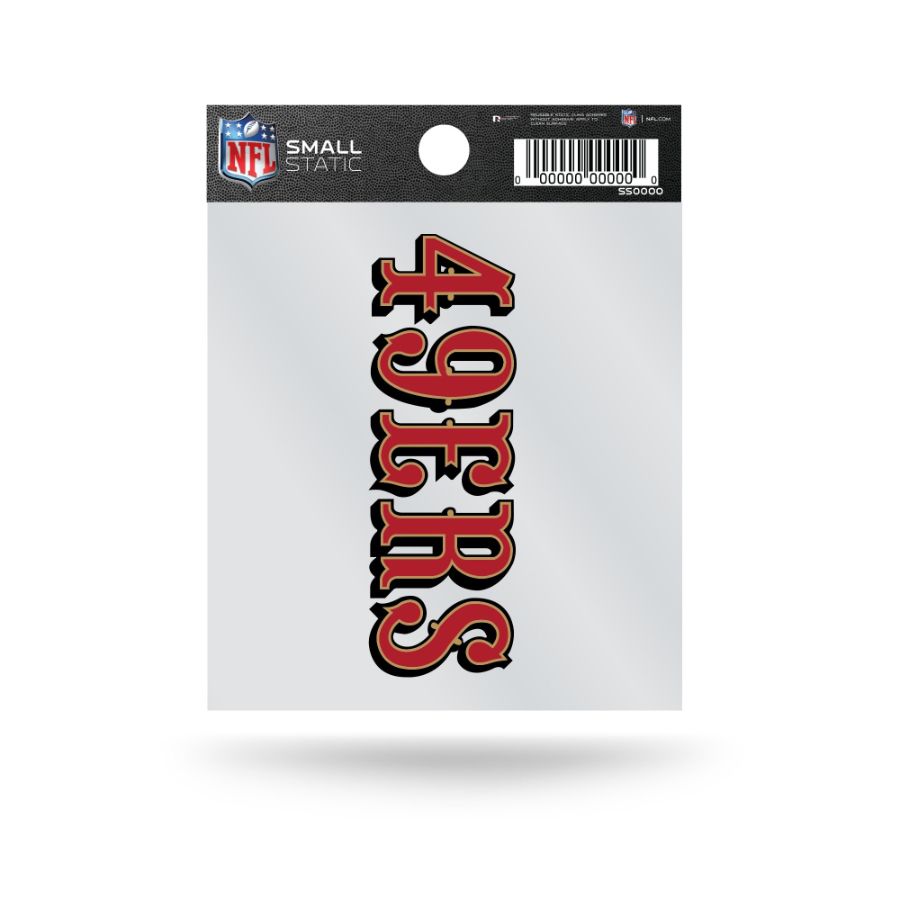 San Francisco 49ers 2020 Script Logo - Static Cling at Sticker Shoppe
