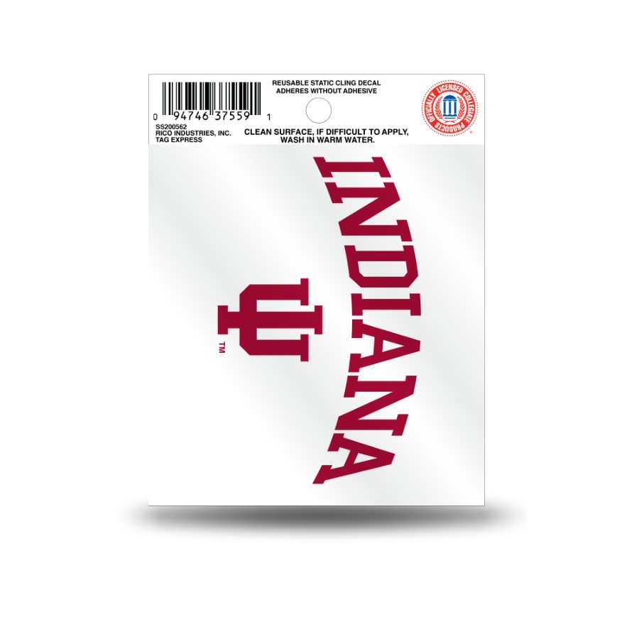 Indiana University Hoosiers Script Logo - Static Cling at Sticker Shoppe