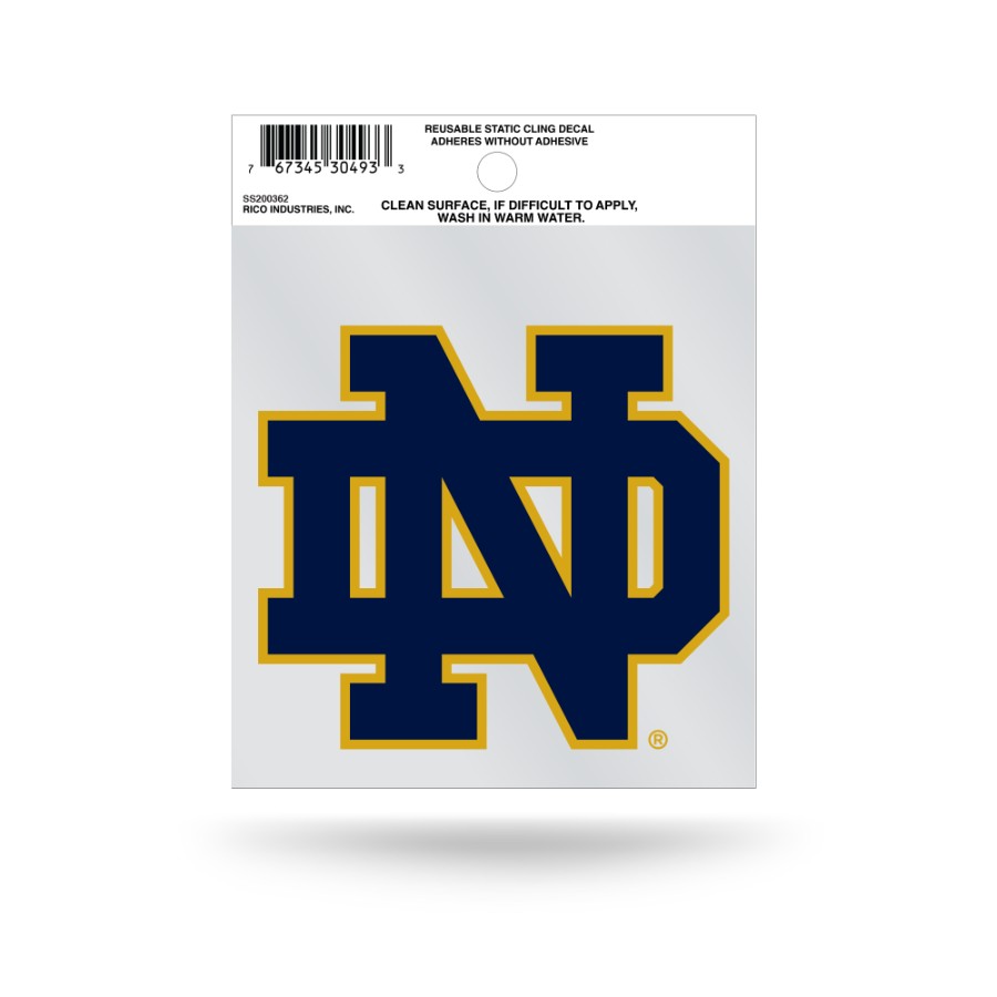 University Of Notre Dame Fighting Irish Script Logo - Static Cling at ...