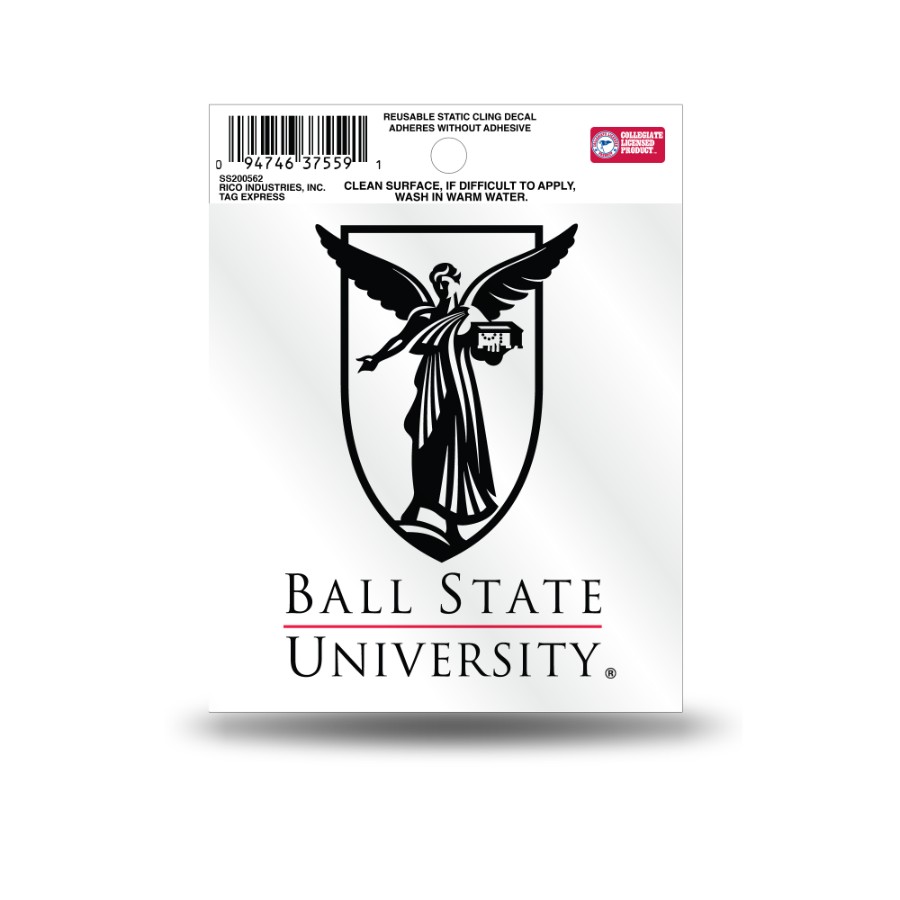 Ball State University Cardinals Script Logo - Static Cling at Sticker ...