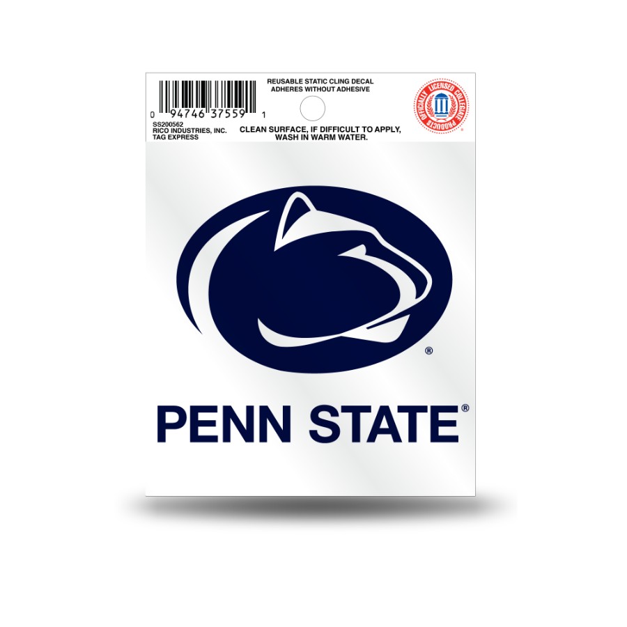 Penn State University Nittany Lions Script Logo - Static Cling at ...