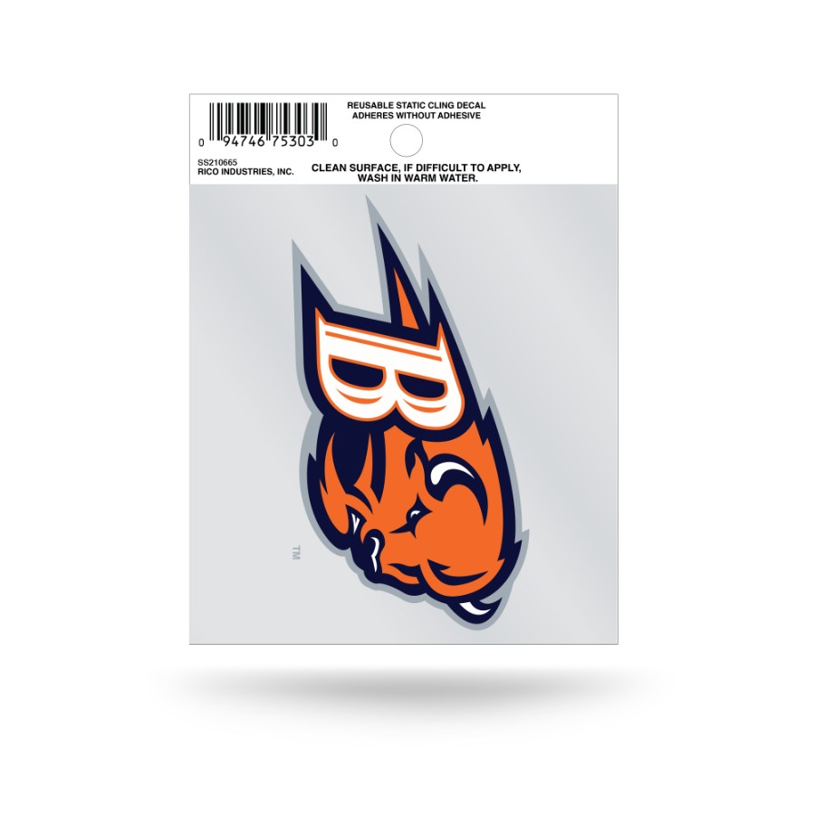 Bucknell University Bison Logo - Static Cling at Sticker Shoppe