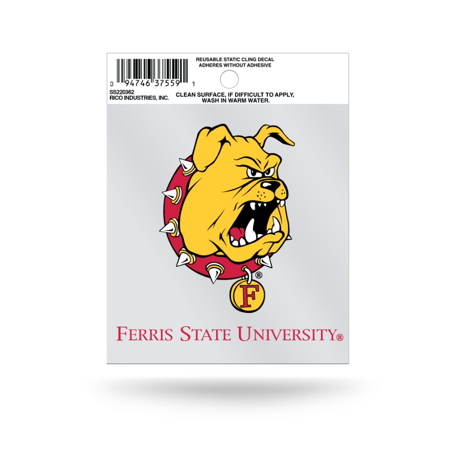 Ferris State University Bulldogs Logo - Static Cling at Sticker Shoppe