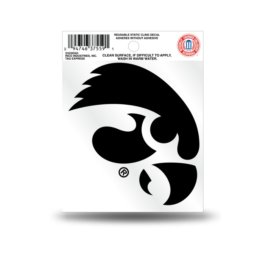 University Of Iowa Hawkeyes Logo - Static Cling at Sticker Shoppe