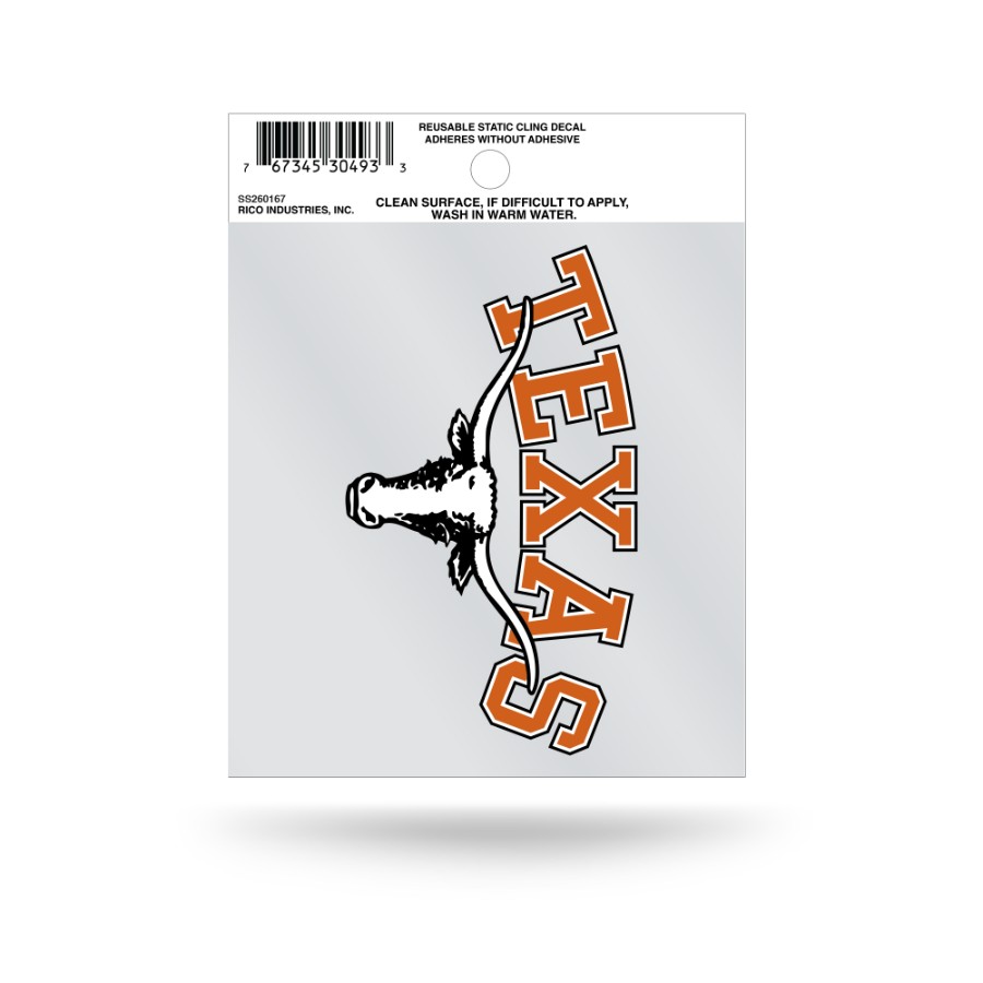 University Of Texas Longhorns Script Logo - Static Cling at Sticker Shoppe