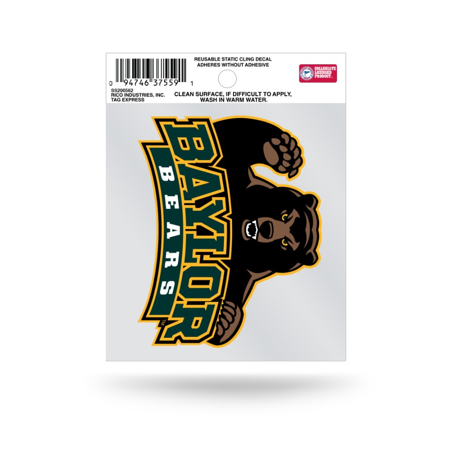 Baylor University Bears Logo - Static Cling at Sticker Shoppe