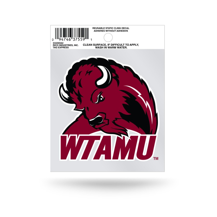 West Texas A&M University Buffaloes Script Logo - Static Cling at ...